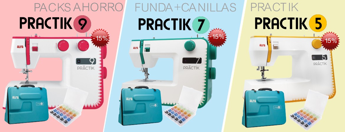 Máquinas de coser Alfa Practik 9, 7 y 5